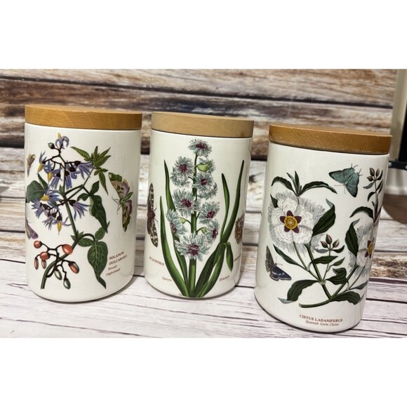 Portmeirion | Kitchen | Portmeirion Botanic Garden Vtg 3 Canisters ...